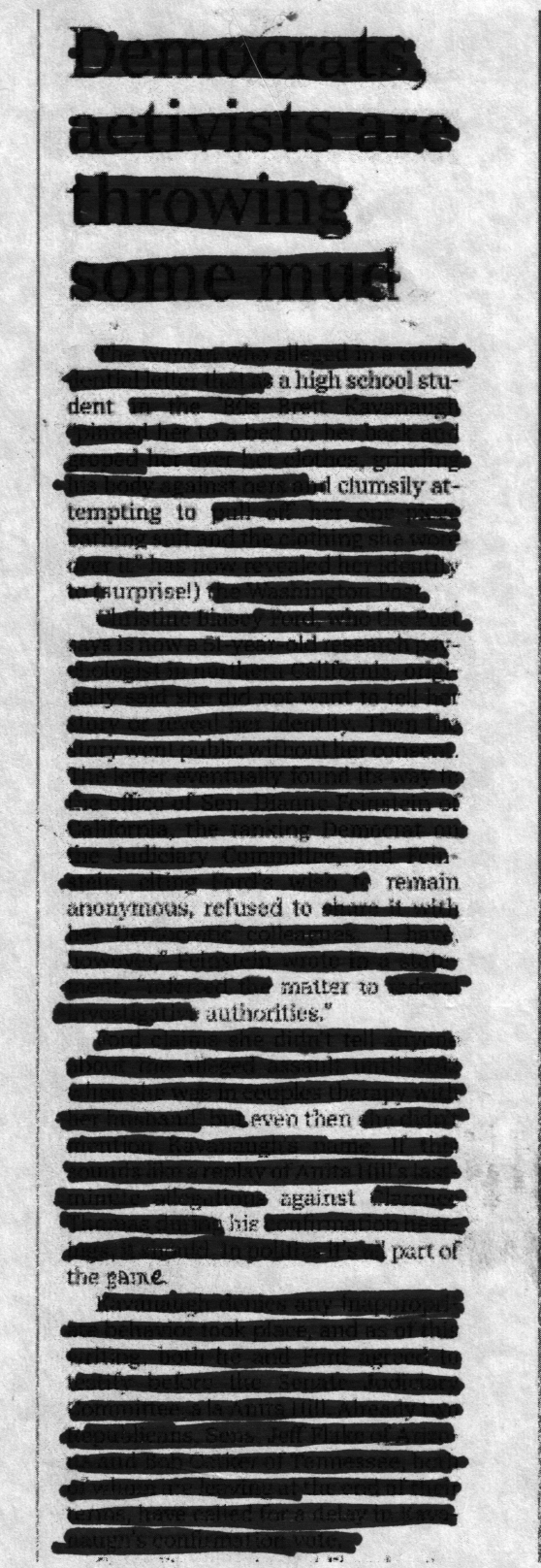 Finding the Words 1: Blackout/Erasure Poetry Generative Exercises ...